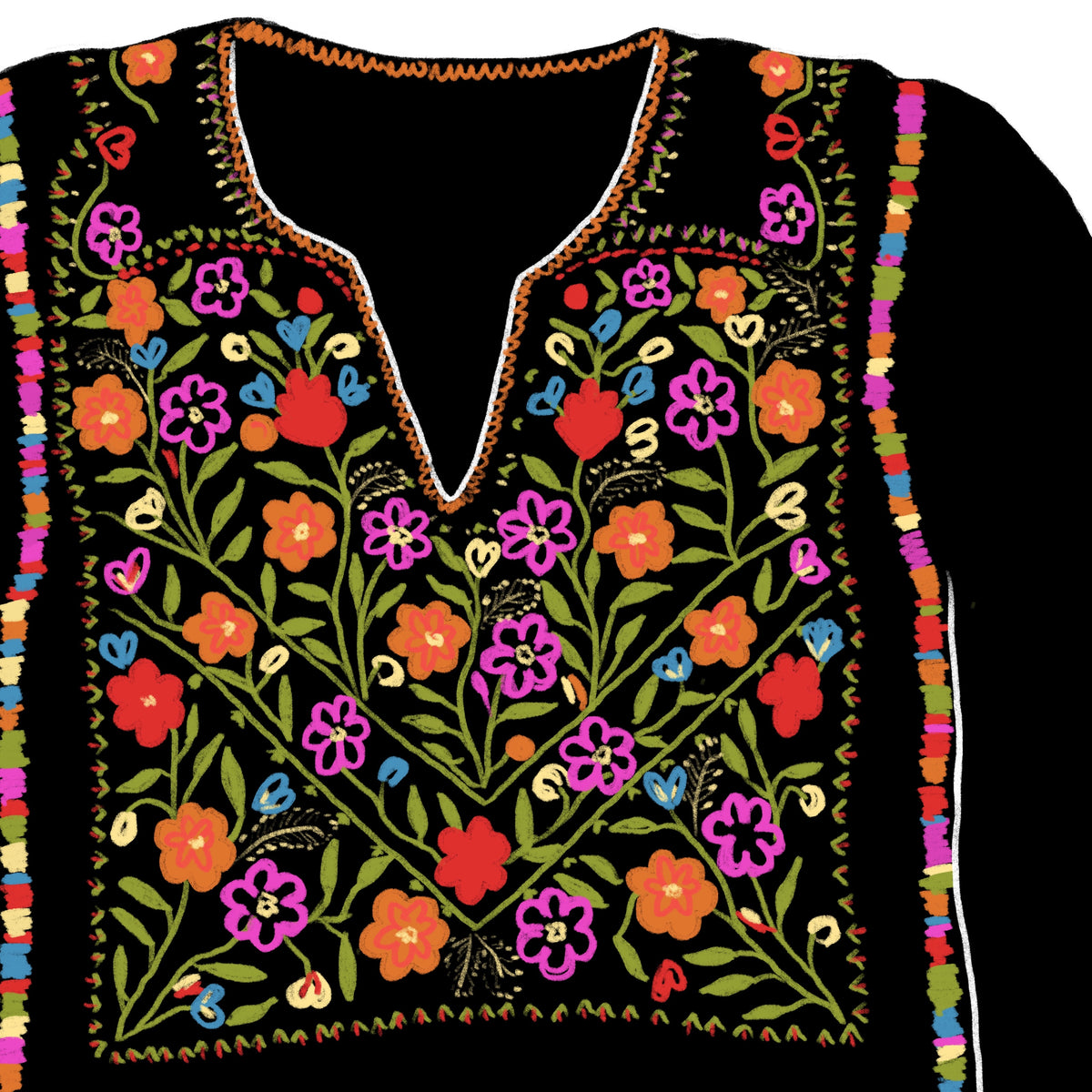 "Floral Thobe" Poster – WATAN STUDIO